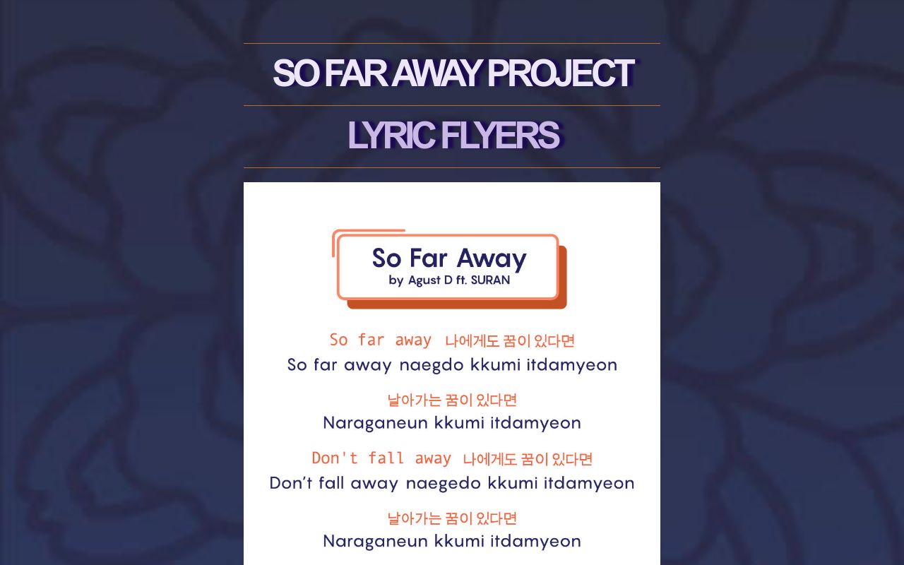 So Far Away Project
