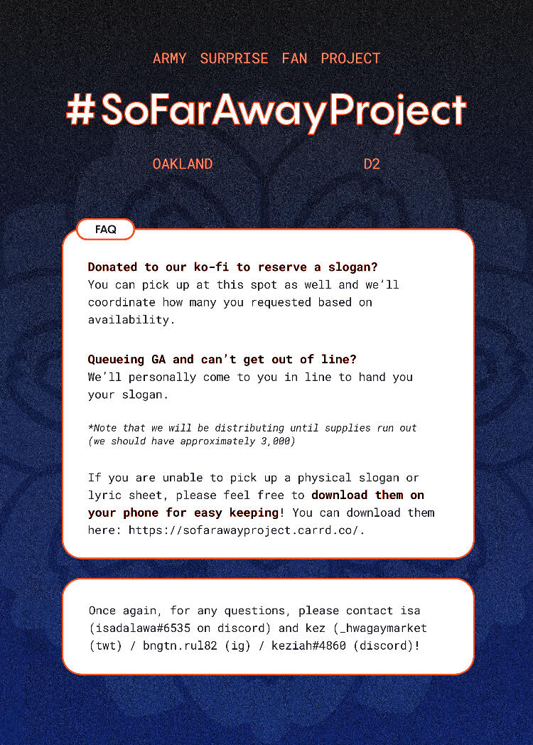So Far Away Project